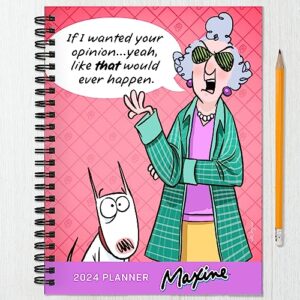 TF PUBLISHING 2024 Maxine Medium Weekly Monthly Planner | Goals & Expense Trackers | Planner Monthly and Weekly with Organizer Stickers | 12 Month Calendar Planner for Women | 6.5" x 8"