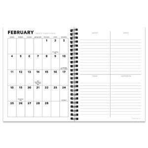 TF PUBLISHING 2024 Maxine Medium Weekly Monthly Planner | Goals & Expense Trackers | Planner Monthly and Weekly with Organizer Stickers | 12 Month Calendar Planner for Women | 6.5" x 8"