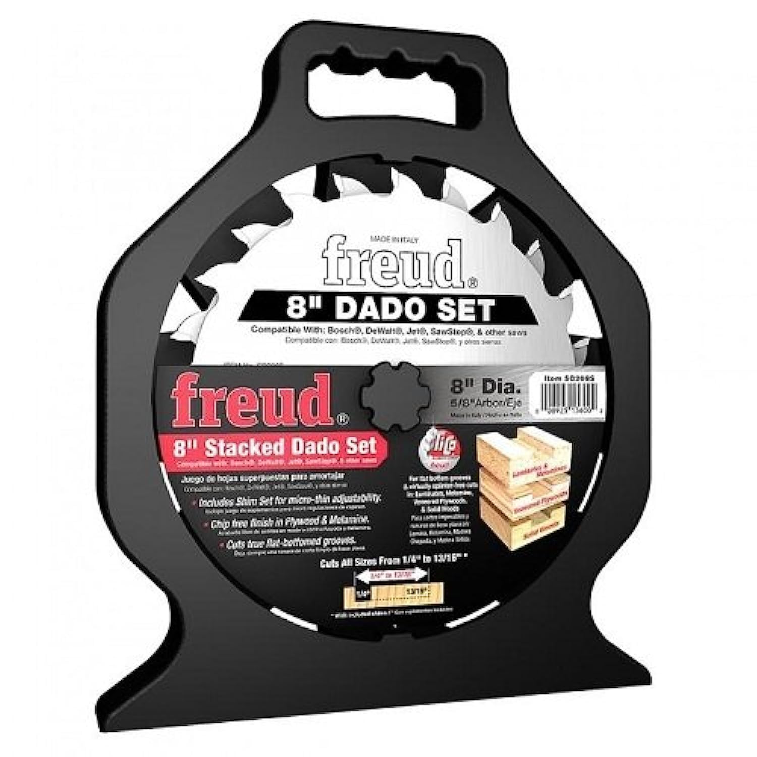 Freud 8 In. Professional Stacked Dado (SD208)