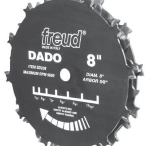 Freud 8 In. Professional Stacked Dado (SD208)