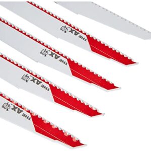 Milwaukee 48-00-5027 The AX 12-Inch, 5/8 TPI Super Sawzall Blade, 5-Pack, bi-metal