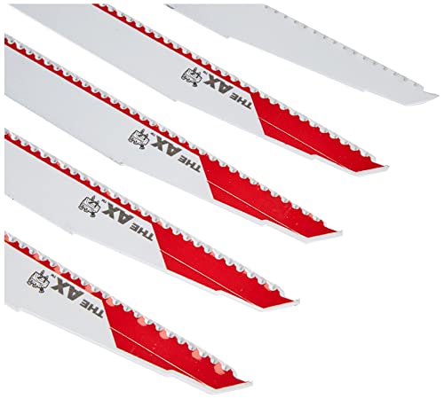 Milwaukee 48-00-5027 The AX 12-Inch, 5/8 TPI Super Sawzall Blade, 5-Pack, bi-metal