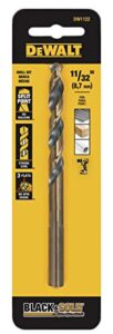 dewalt dw1122 11/32" oxide drill bit,, black