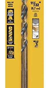 DEWALT DW1122 11/32" Oxide Drill Bit,, Black