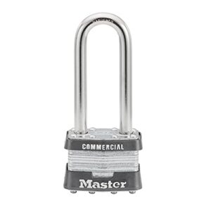 master lock 1kalj outdoor padlock with key, silver, 1lj, 1 pack