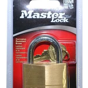 Master Lock 150D Brass Padlock, Silver