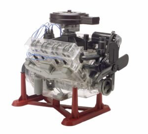 revell 85-8883 1/4 visible v-8 engine plastic model kit, 12-inch,multi-colored