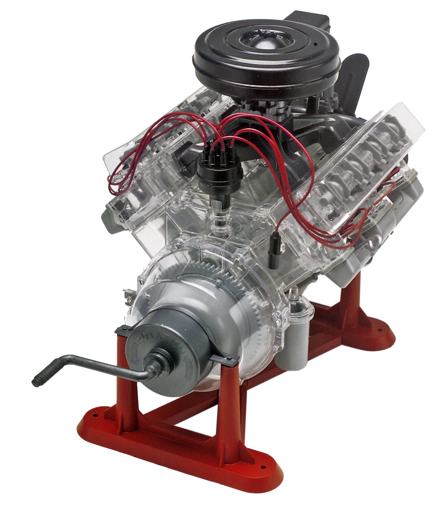 Revell 85-8883 1/4 Visible V-8 Engine Plastic Model Kit, 12-Inch,Multi-Colored