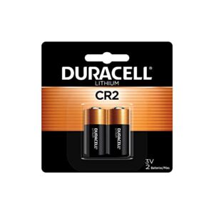 duracell cr2 3v lithium battery, 1 count pack, cr2 3 volt high power lithium battery, long-lasting for video and photo cameras, lighting equipment, and more