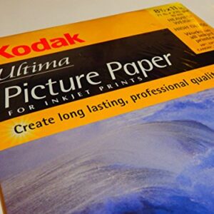 Kodak 8110579 Ultima Picture Paper, Glossy (8.5x11, 15 Sheets)