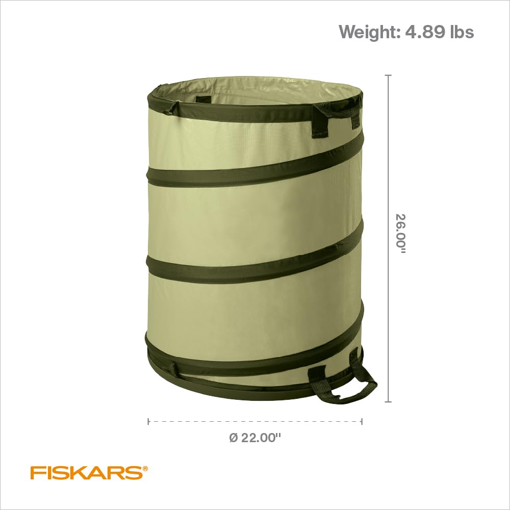 Fiskars 394050-1004 Kangaroo Collapsible Container Gardening Bag, 30 Gallon