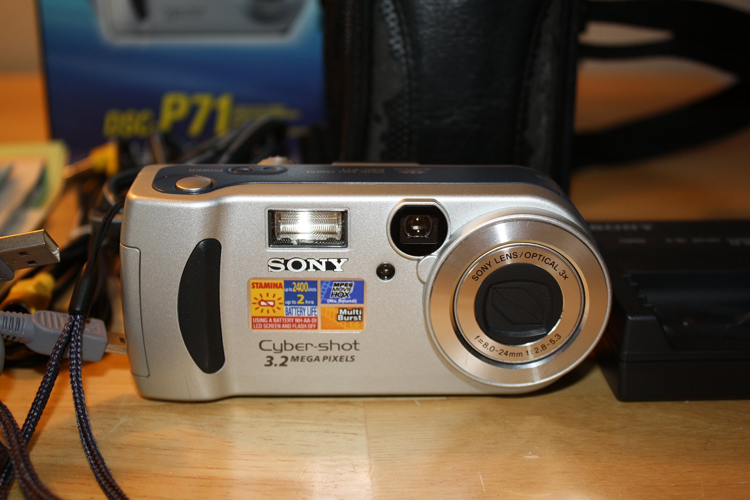 Sony Cybershot DSCP71 3.2MP Digital Camera with 3x Optical Zoom