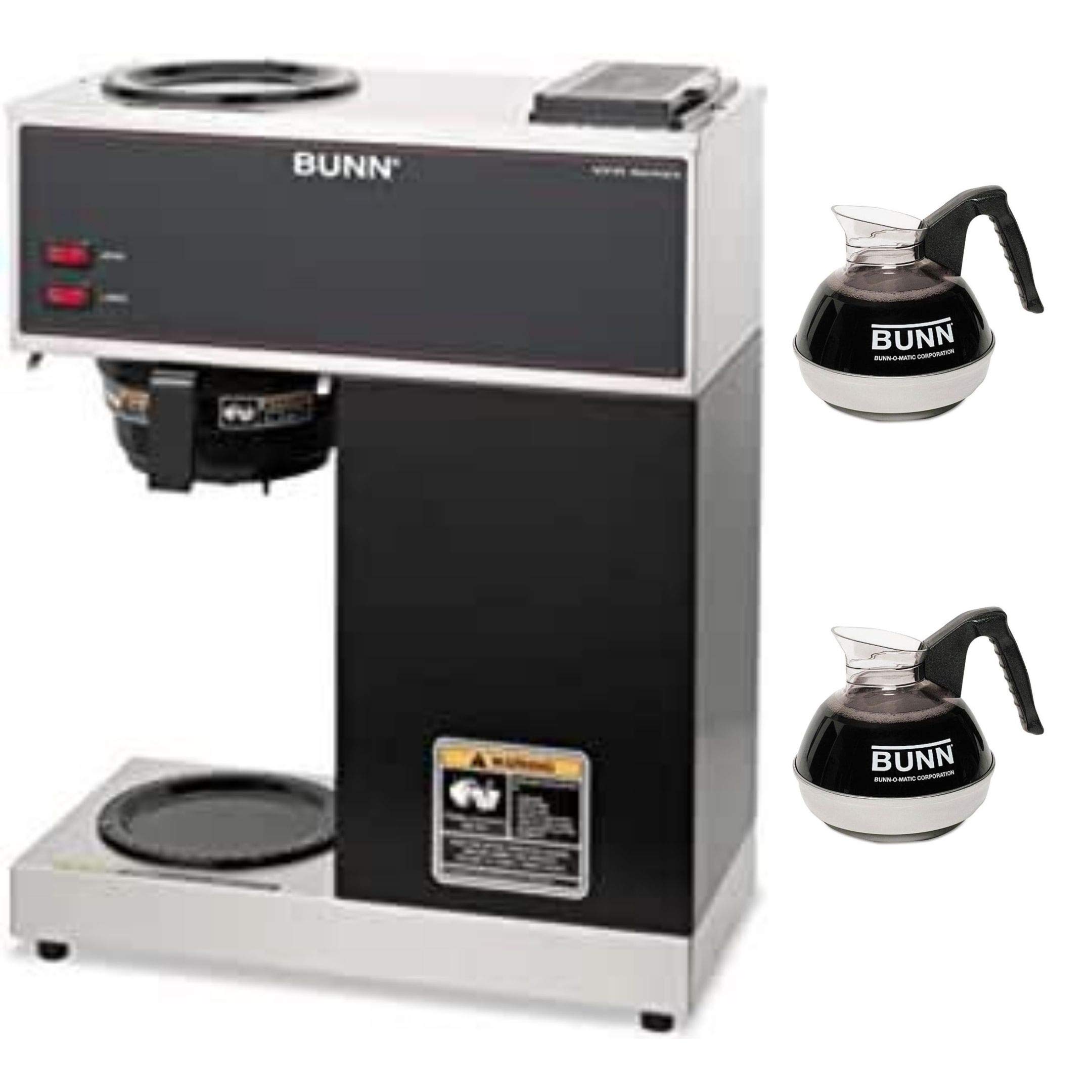 Bunn-O-Matic Pour-O-Matic Model VPR Coffee Brewer, 14.4liters Stainless Steel/Black