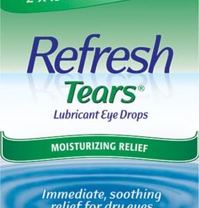 Refresh Tears Lubricant Eye Drops, 2 Count (Pack of 1)