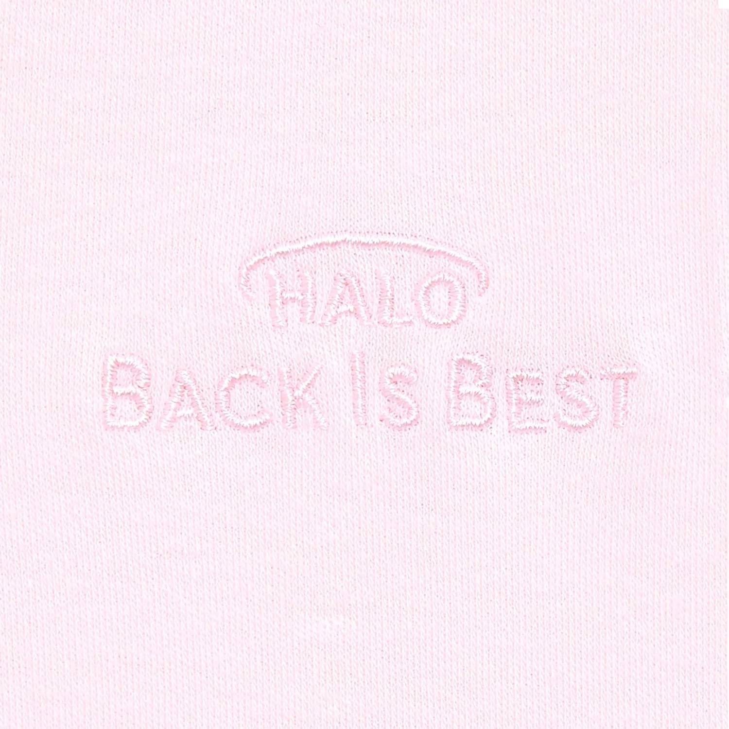 HALO Sleepsack 100% Cotton Wearable Blanket, TOG 0.5, Soft Pink, Medium