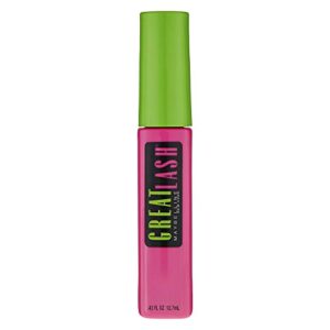 maybelline new york makeup great lash waterproof mascara, brownish black waterproof mascara, 0.43 fl oz