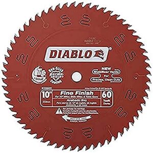 diablo by freud d1060x 10" x 60 tooth fine finish saw blade