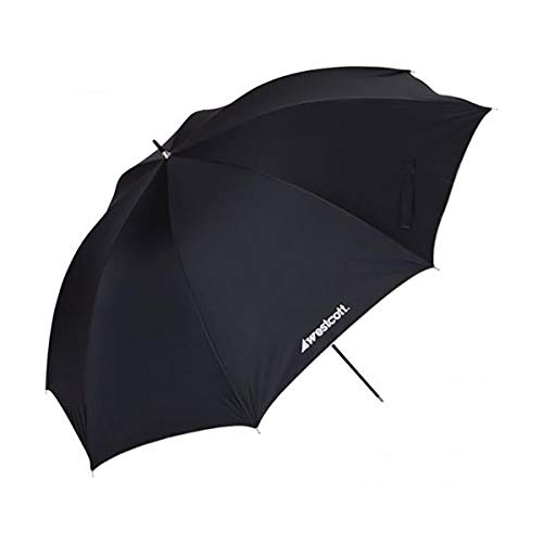 Westcott 2016 45-Inch Optical White Satin with Removable Black Cover Umbrella