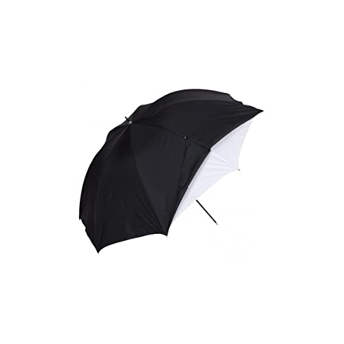 Westcott 2016 45-Inch Optical White Satin with Removable Black Cover Umbrella