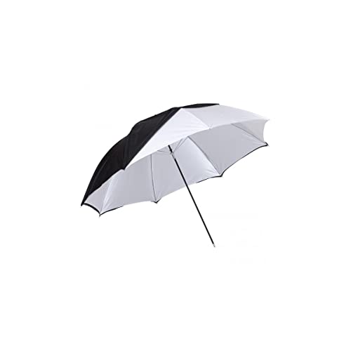 Westcott 2016 45-Inch Optical White Satin with Removable Black Cover Umbrella