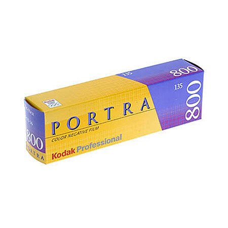 Kodak Portra 800 Color Negative Film ISO 800, 35mm Size, 36 Exposure, Pack of 5,USA