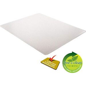 deflecto 60 x 60 Clear ExecuMat Intense All Day Use Chair Mat for High Pile Carpet