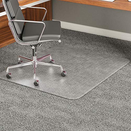 deflecto 60 x 60 Clear ExecuMat Intense All Day Use Chair Mat for High Pile Carpet