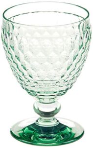 villeroy & boch boston wine clarets set of 4, green