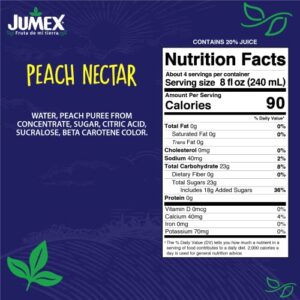 Jumex, Peach Nectar, 33.8 Fl Oz