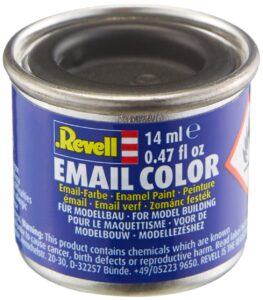 revell enamels 14ml tar black matt paint