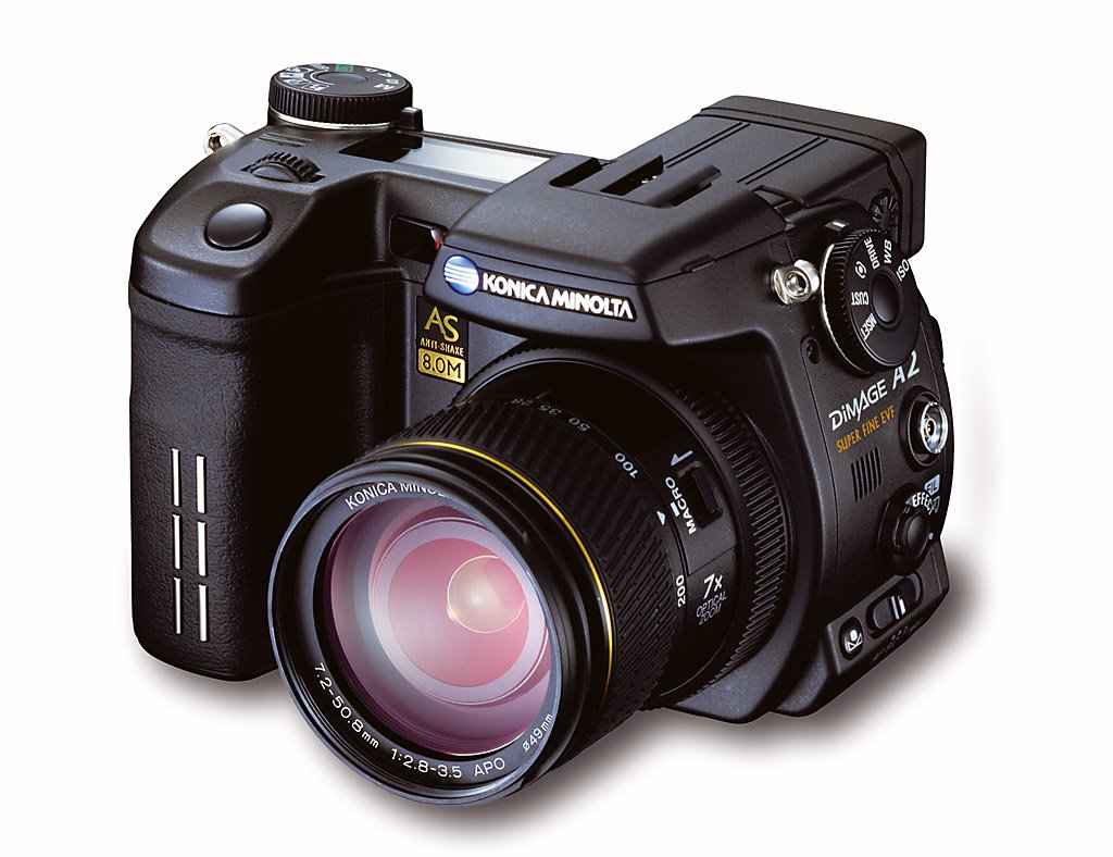 Konica Minolta Dimage A2 8MP Digital Camera with 7x Anti Shake Optical Zoom