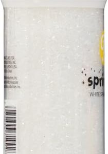 Wilton White Sparkling Sugar, Glamour White Sprinkles for Cakes & Cookies, 8 oz.