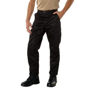 rothco tactical bdu pants black, x-small