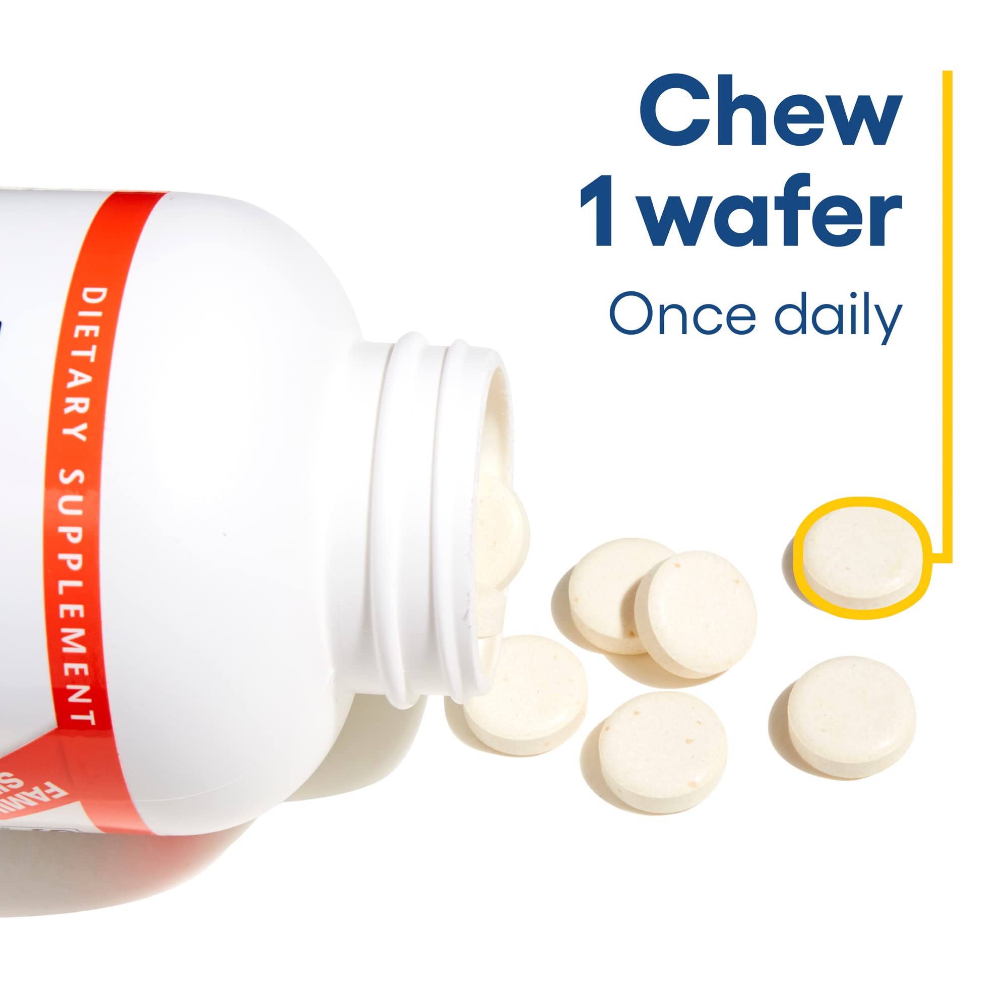 Natural Factors, Kids Chewable Vitamin C 500 mg, Supports Immune Health, Bones, Teeth and Gums, Peach, Passionfruit and Mango, 90 Wafers