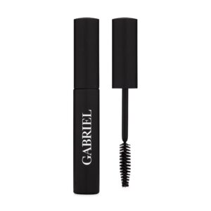 gabriel cosmetics mascara (black), natural, paraben free, vegan, gluten free, cruelty free, no gmo, voluminous full lashes, non flaky, water resistant, 0.25 fl oz.