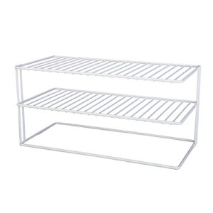 panacea grayline 40126, large two shelf organizer, white