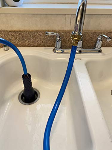 Drain King VIP1 Drain Unclogging Kit With Kitchen Sink Crossbar Adapter, 1 to 2 Inch