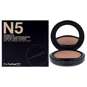 mac studio fix powder plus foundation, n5, 0.52 oz