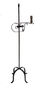 wrought iron floor lamp flame top - amish made