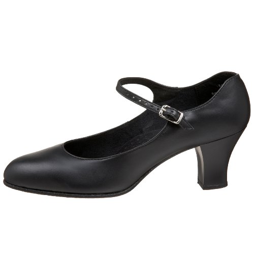 Capezio Women's Student Footlight, Black,7 M US