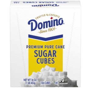 domino premium pure cane sugar cubes dots, 1 pound box