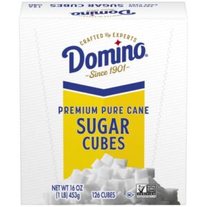 Domino Premium Pure Cane Sugar Cubes Dots, 1 Pound Box