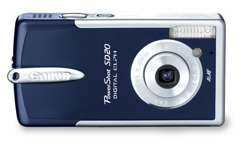 Canon Powershot SD20 5MP Ultra Compact Digital Camera (Midnight Blue)