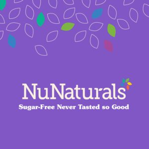 NuNaturals White Stevia Powder, All Purpose Natural Sweetener, Sugar-Free, 100 Packets