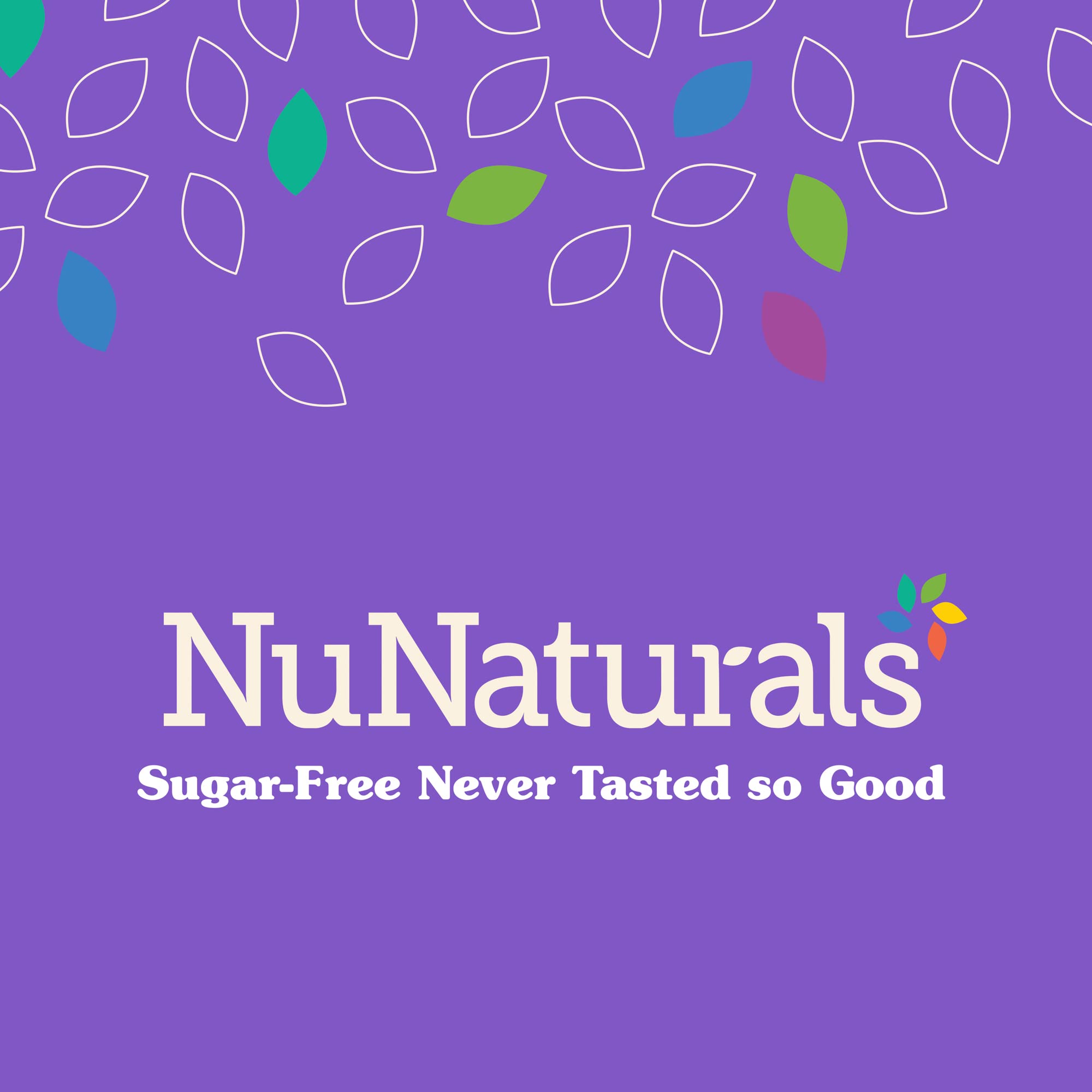 NuNaturals White Stevia Powder, All Purpose Natural Sweetener, Sugar-Free, 100 Packets