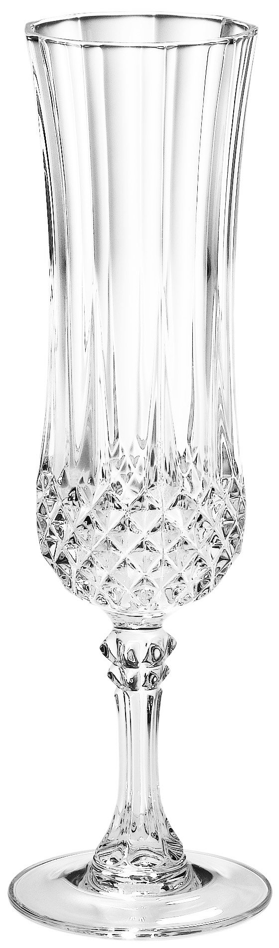 Luminarc Arc International Longchamp Diamax Flute Glasses (Set of 4), 4.5 oz, Clear