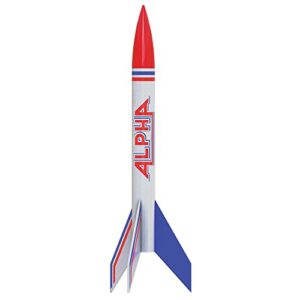 estes-1225 alpha rocket, each - white, red and blue