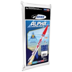 Estes-1225 Alpha Rocket, Each - White, Red and Blue