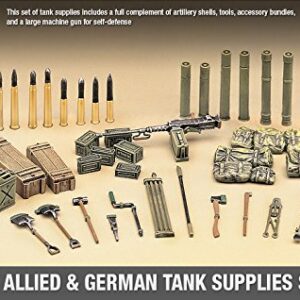 Academy WWII German and Allied Tank Equipment Set I Model Kit