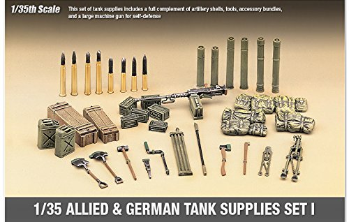 Academy WWII German and Allied Tank Equipment Set I Model Kit